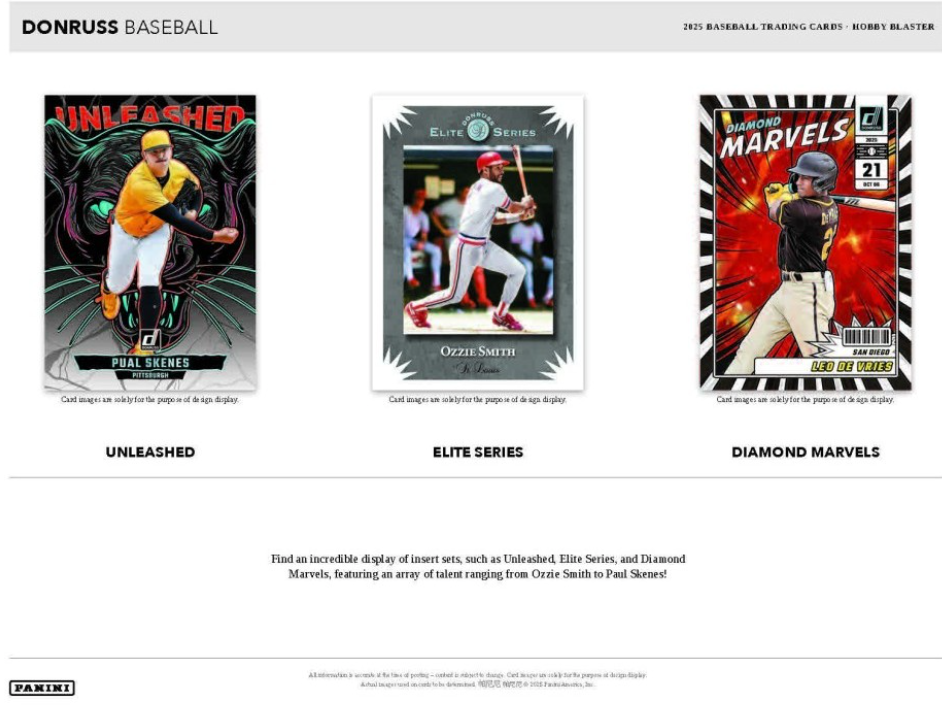 2025 Panini Donruss Baseball Hobby, Blaster Box