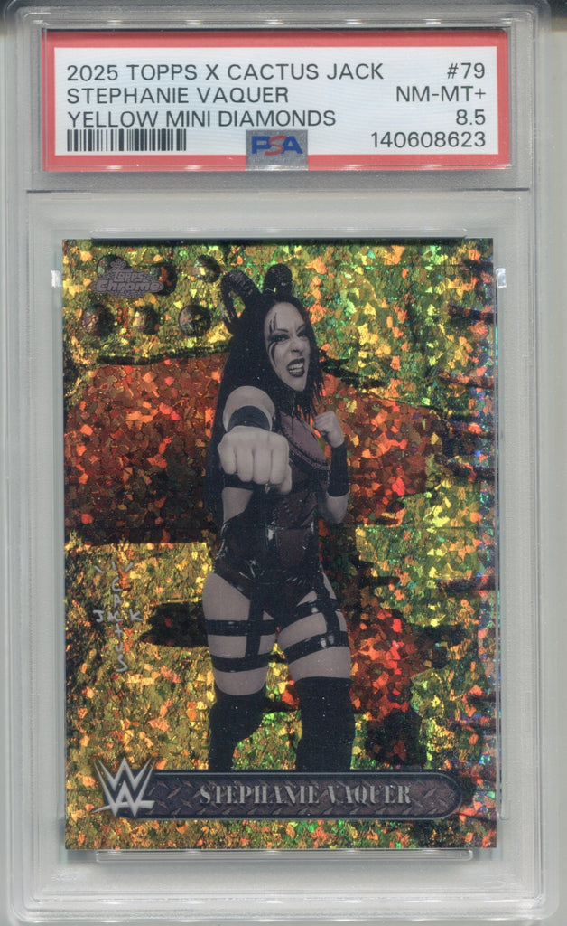 2025 Stephanie Vaquer Topps Chrome x Cactus Jack YELLOW MINI DIAMOND R