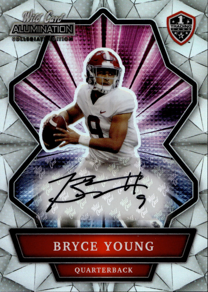 2021 Bryce Young Wild Card Allumination ROOKIE HOLO FOIL AUTO AUTOGRAP