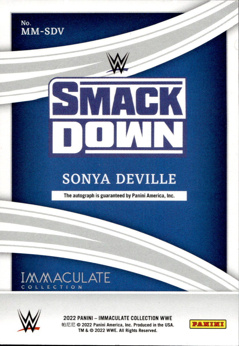 2022 Sonya Deville Panini Immaculate WWE GOLD MODERN MARKS AUTO 08/10