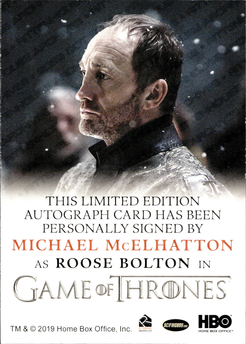 2020 Michael McElhatton as Roose Bolton Rittenhouse Game of Thrones Th