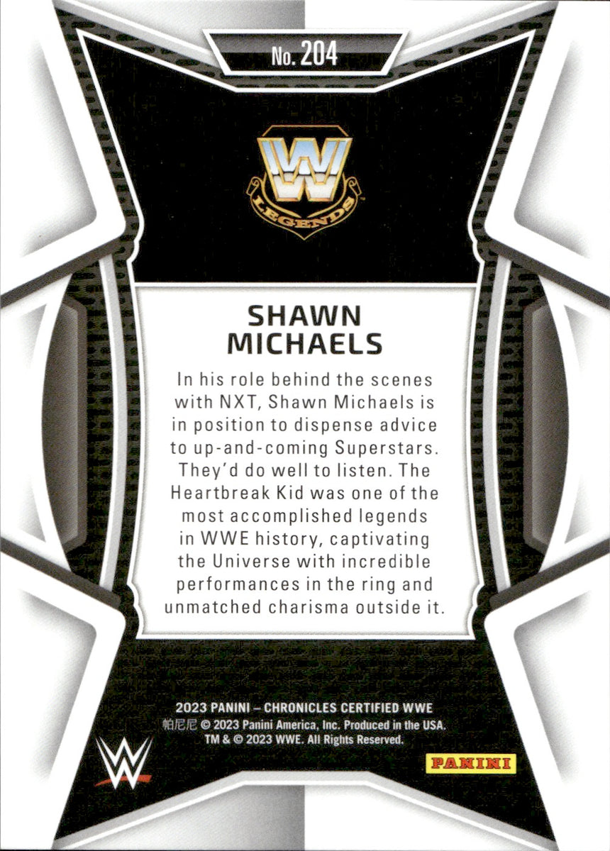 2023 Shawn Michaels Panini Chronicles WWE CERTIFIED CRACKED ICE 23/25