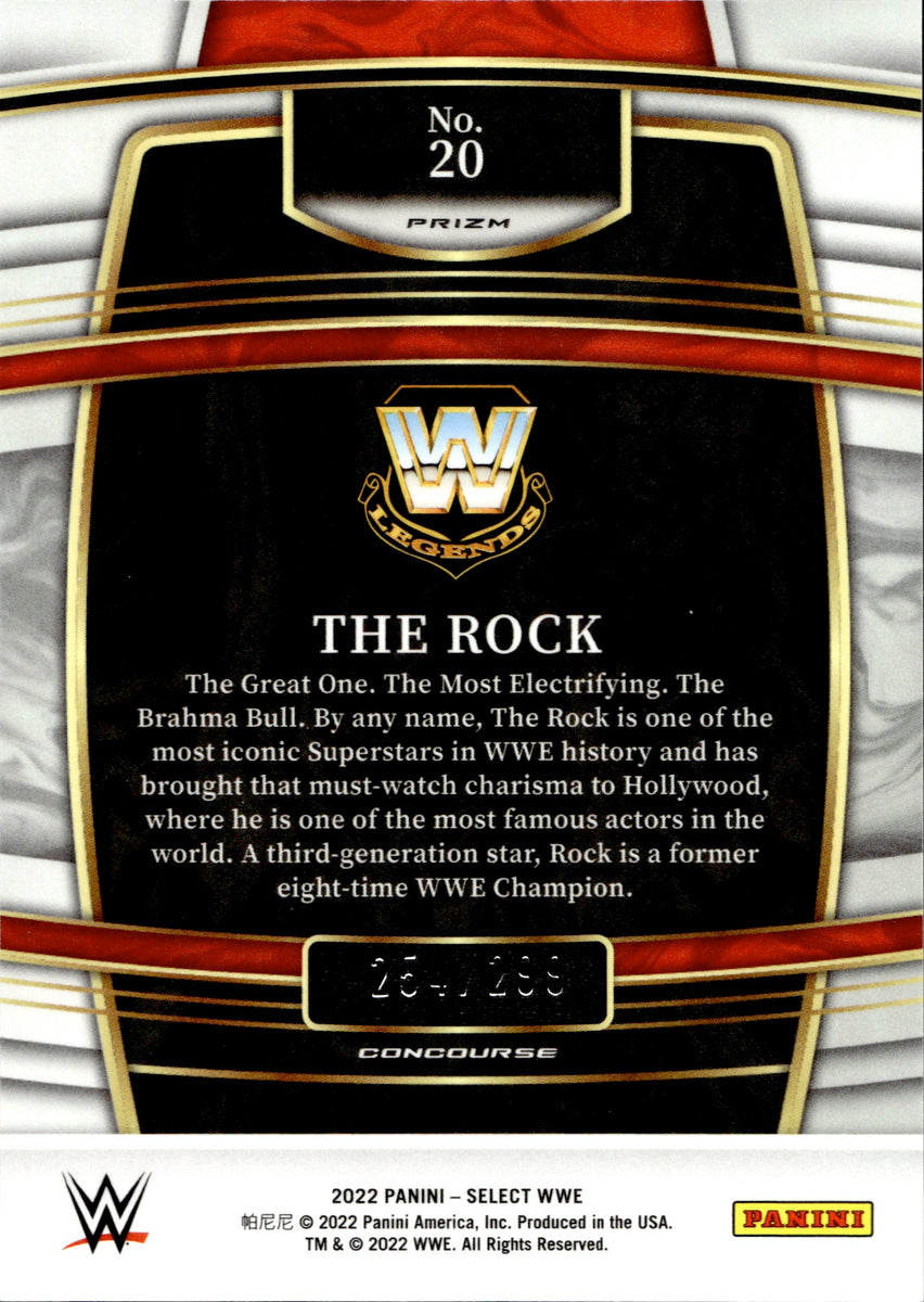 2023 The Rock Panini Select LIGHT BLUE CONCOURSE 254/249 #20 WWE Legen