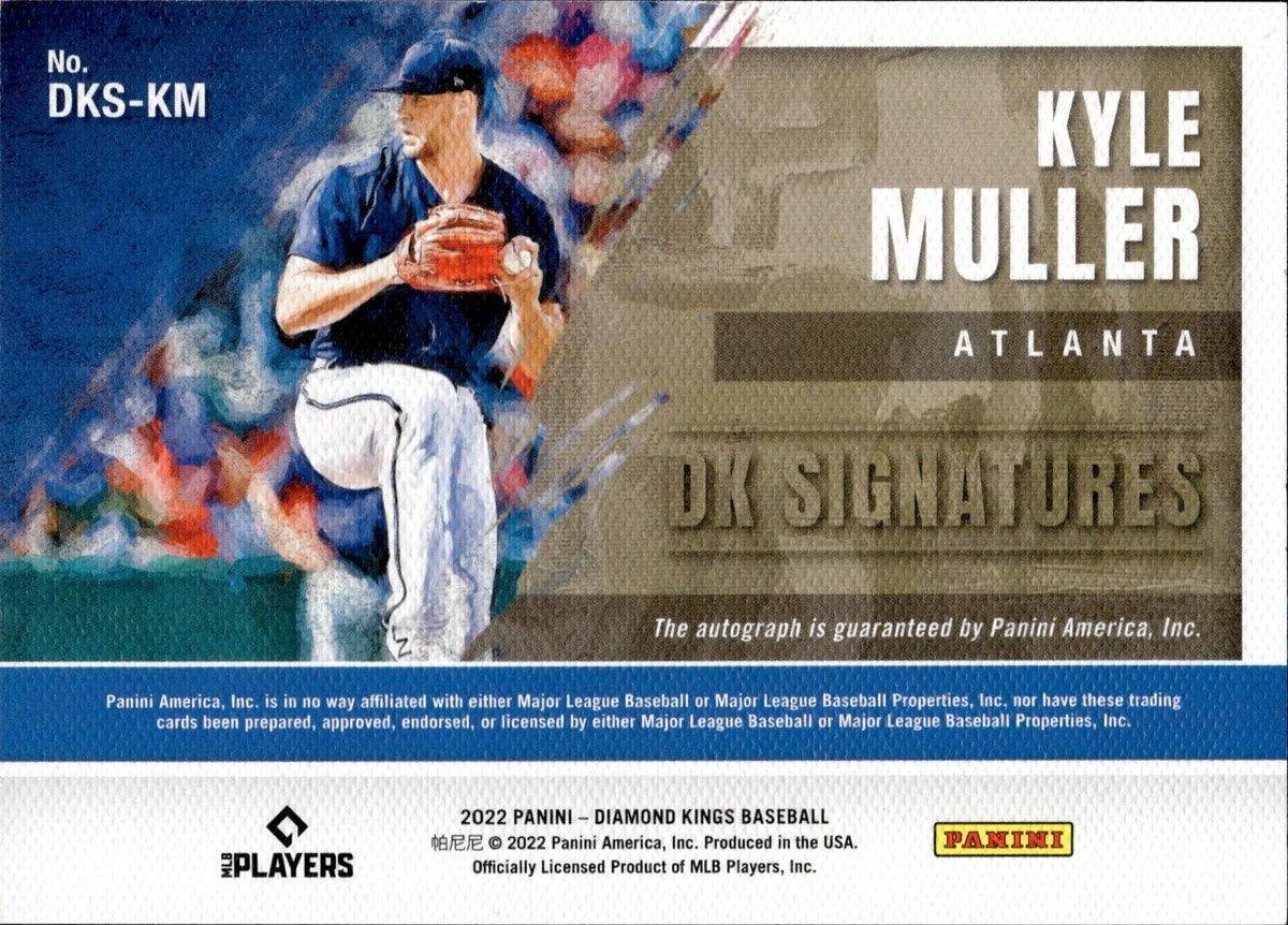 2022 Kyle Muller Panini Diamond Kings DK SIGNATURES ROOKIE AUTO AUTOGR