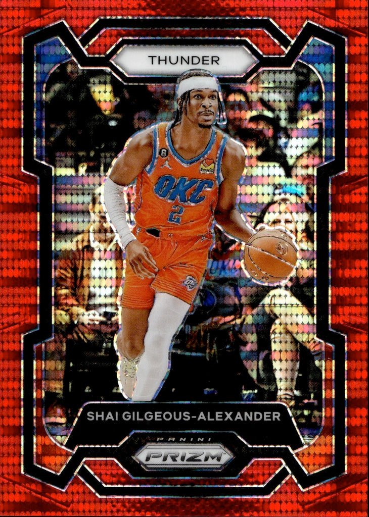 2023-24 Shai Gilgeous-Alexander Panini Prizm RED PULSAR 024/299 #85 Ok