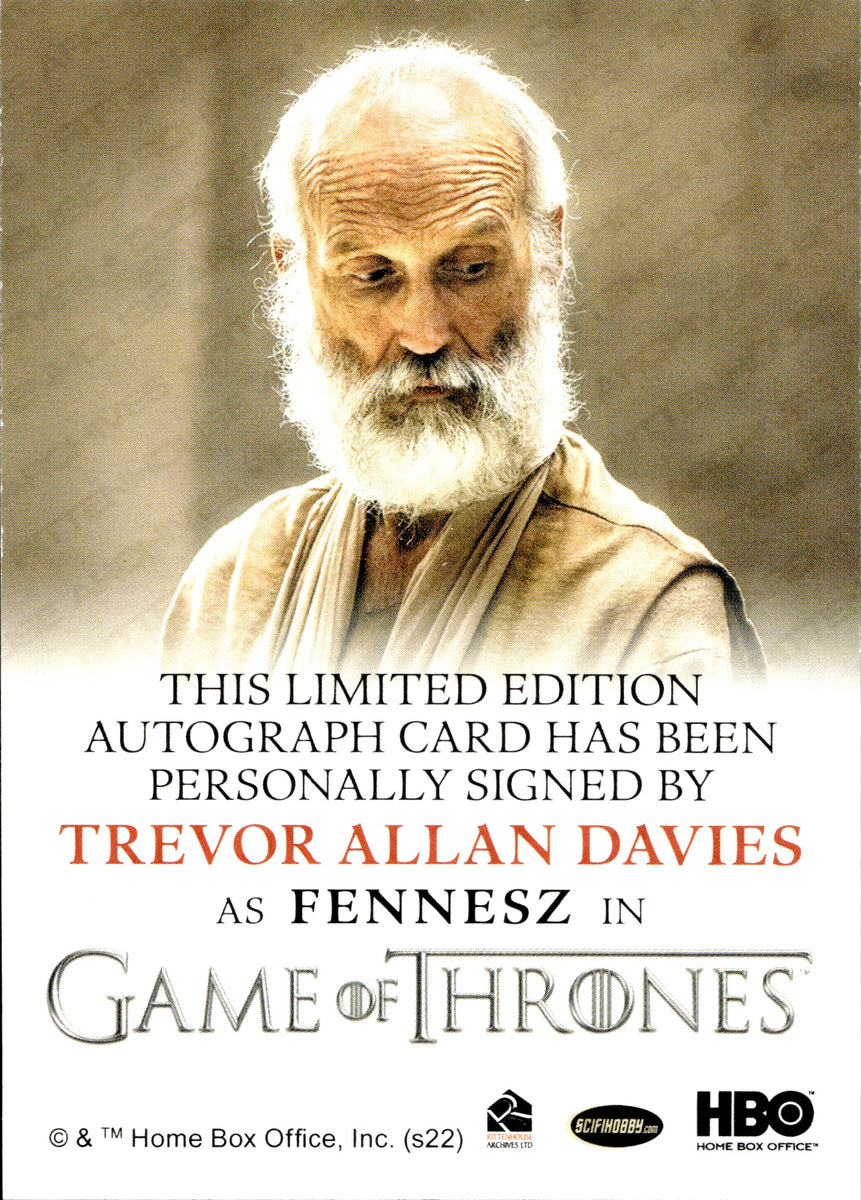 2022 Trevor Allan Davies as Fennesz Rittenhouse Game of Thrones The Co
