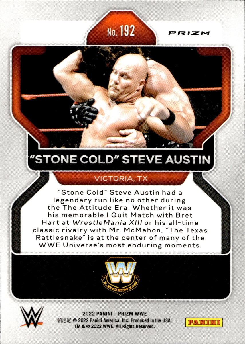 2022 "Stone Cold" Steve Austin Panini Prizm WWE RED WAVE #192 WWE Lege