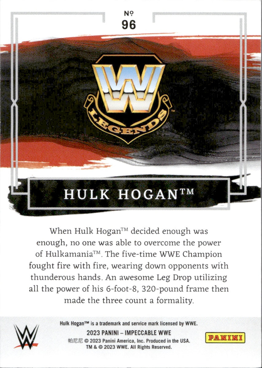 2023 Hulk Hogan Panini Immaculate Collection WWE Gold 02/35 #96 WWE HO