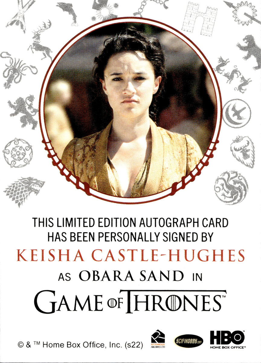 2022 Keisha Castle-Hughes as Obara Sand Rittenhouse Game of Thrones Vo