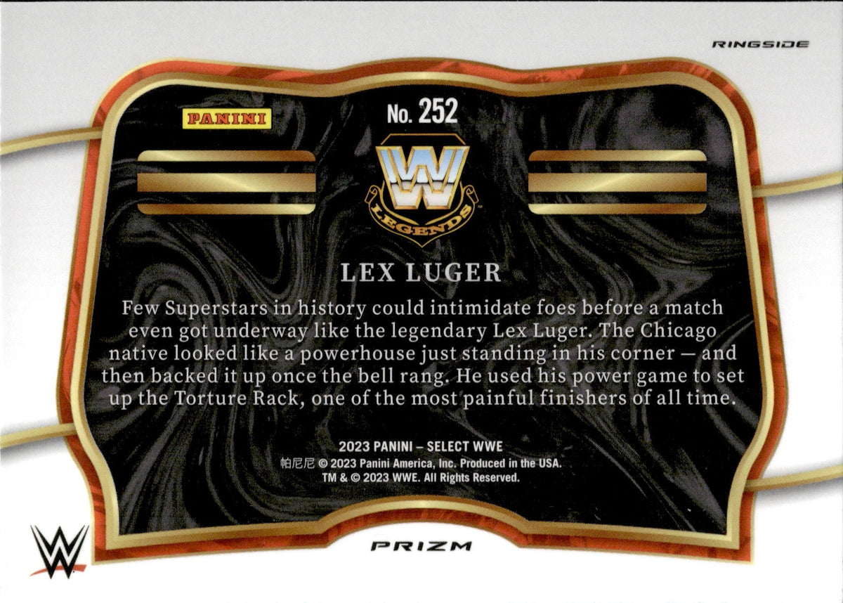 2022 Lex Luger Panini Select WWE SP HOLO SILVER RINGSIDE #252 WWE Lege