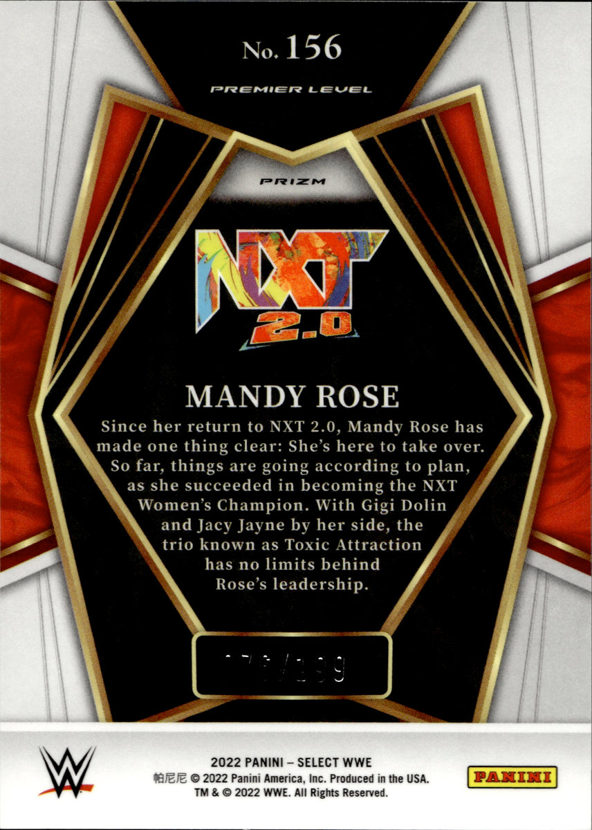 2022 Mandy Rose Panini Select WWE PREMIER LEVEL BLUE 076/199 #156 NXT