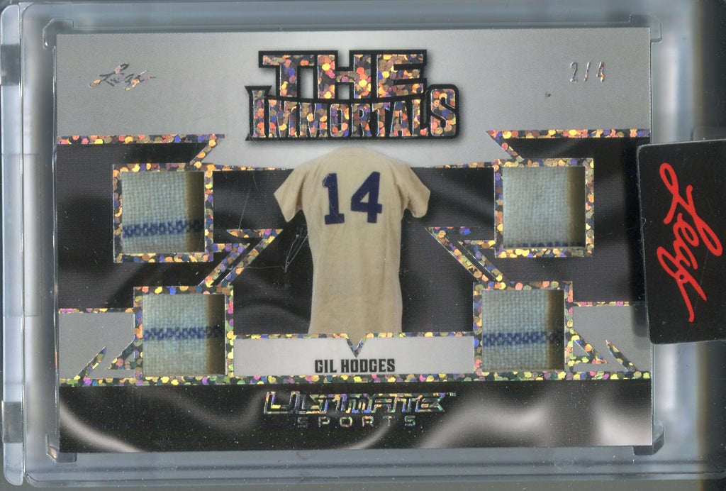 2024 Gil Hodges Leaf Ultimate Sports THE IMMORTALS SPARKLE FOIL QUAD J