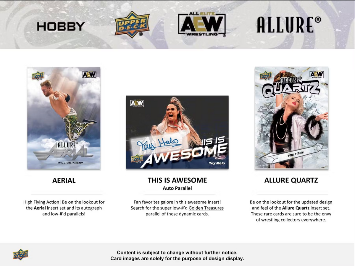 2024 Upper Deck AEW Allure Wrestling Hobby, Box