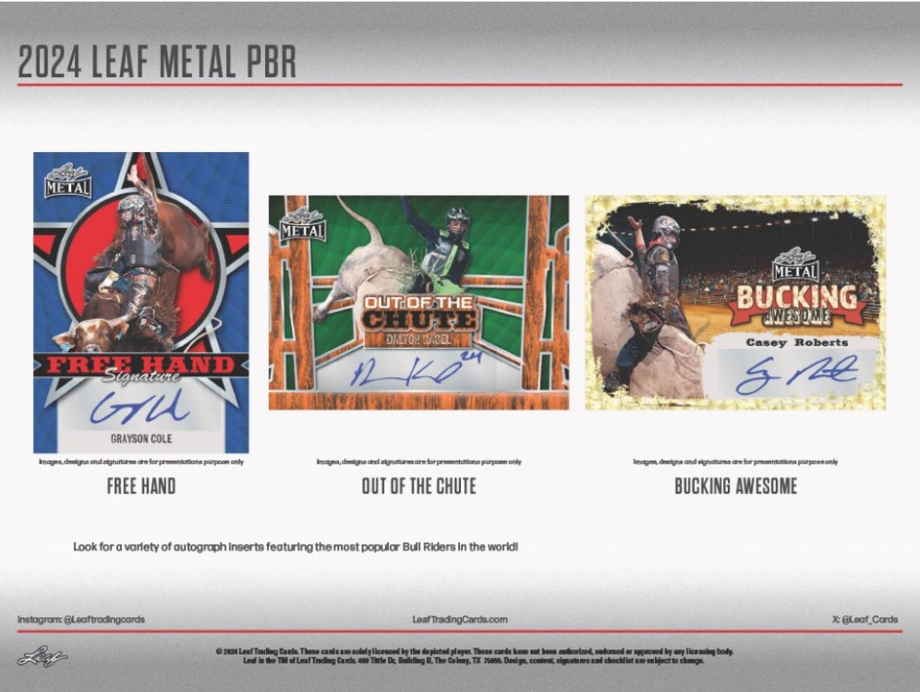 2024 Leaf Metal Professional Bull Riders PBR Multi-Sport Hobby, Box